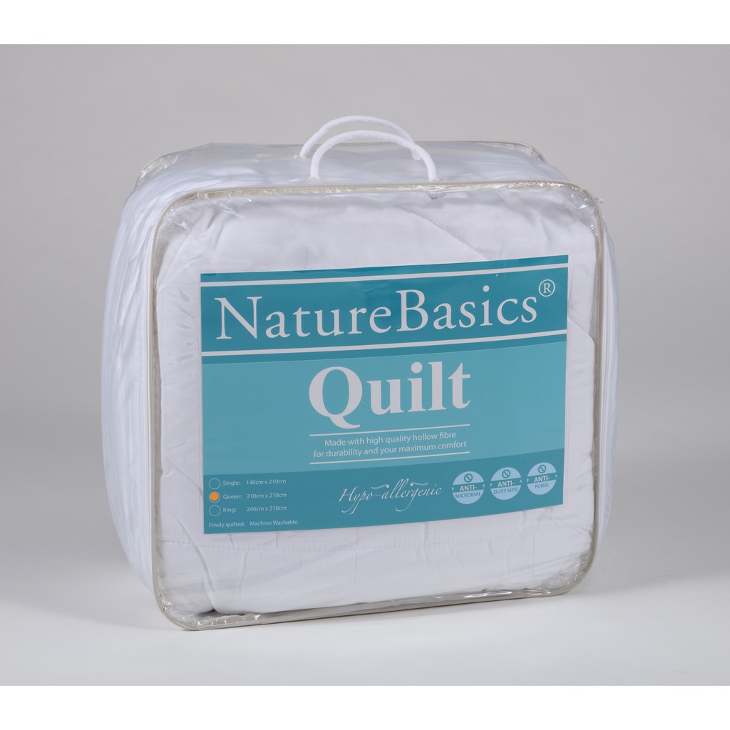 Nature Basics Hollowfibre Quilt | Fabric: 100% Microfibre | Filling ...