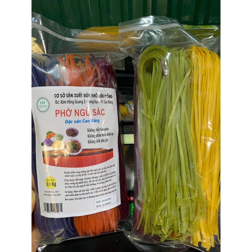 Five-color vegetable pho, Cao Bang specialty, macrobiotic eatclean mix ...