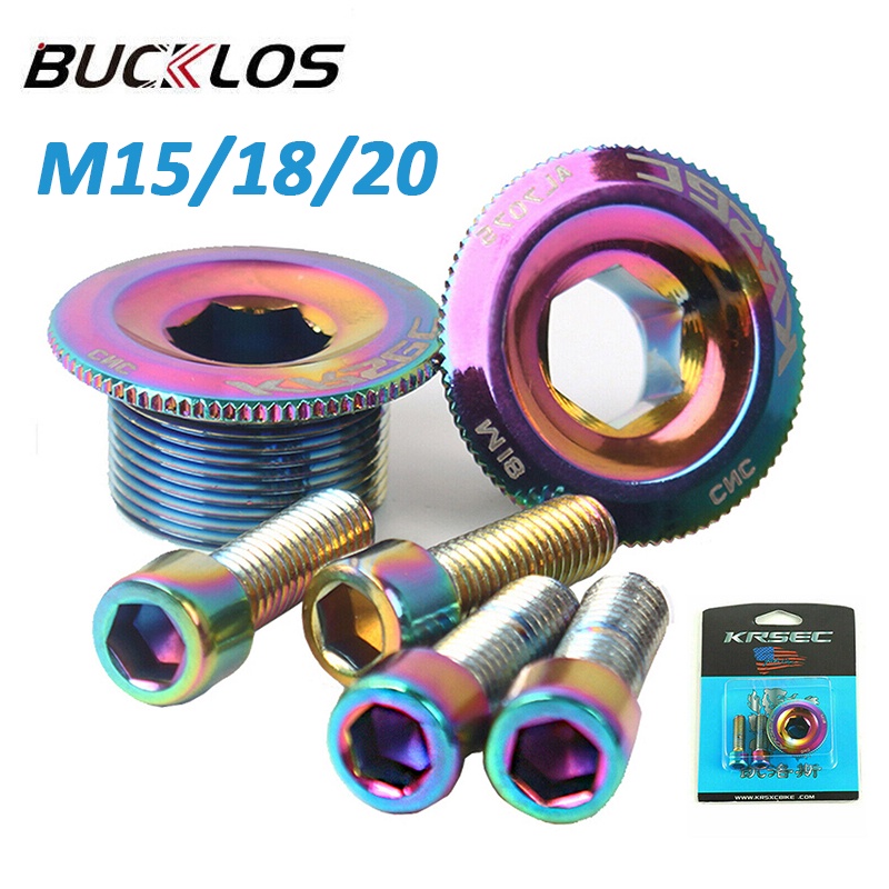 BUCKLOS M15 Bicycle Crank Cover MTB Folding Bike Crank Arm Screw Cap ...