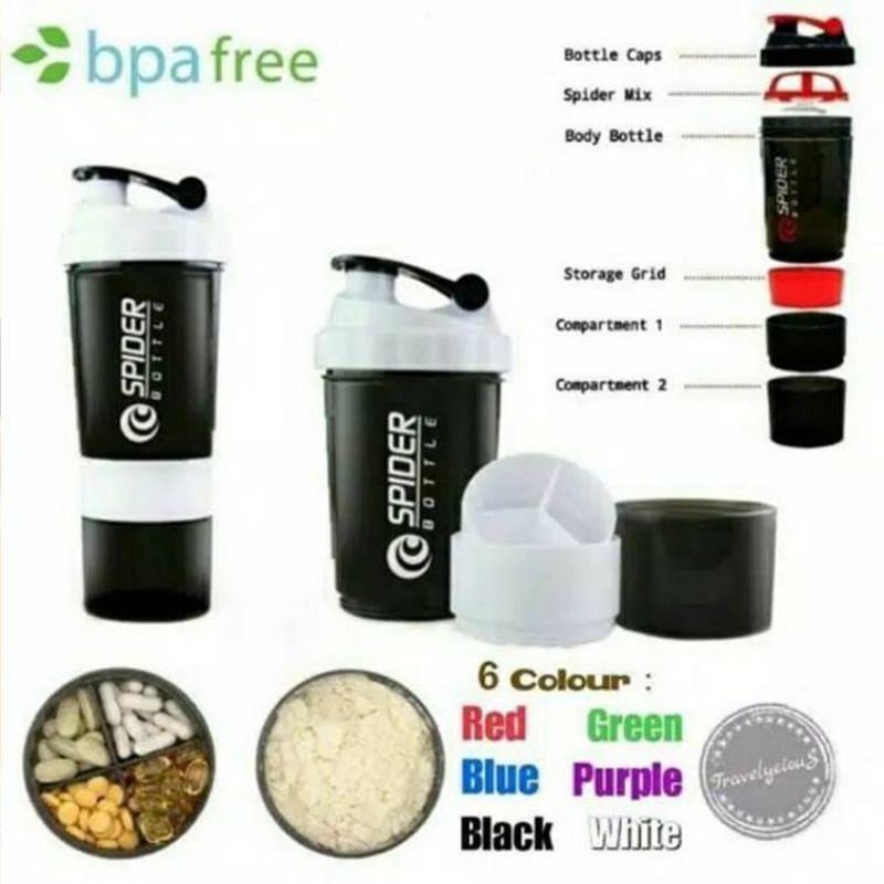 Bottle Drinking SPIDER 600ml Shaker | Shopee Singapore