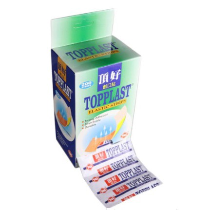 Topplast Elastic Strips Plaster Luka Berubat (First Aid Strips) (200's ...