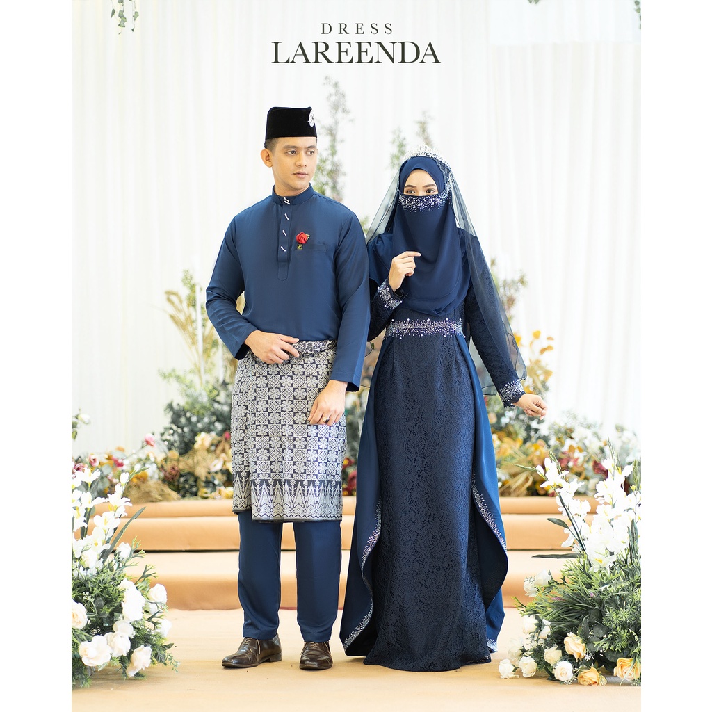 BRIDAL WEDDING | SET NIKAH SANDING | SET TUNANG | DRESS LACE LAREENDA ...