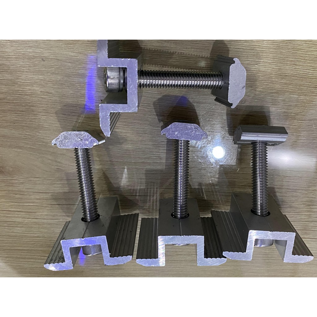 Middle Clamp For Solar Panels (Full Set Includes Clamp + Bolt + Run ...