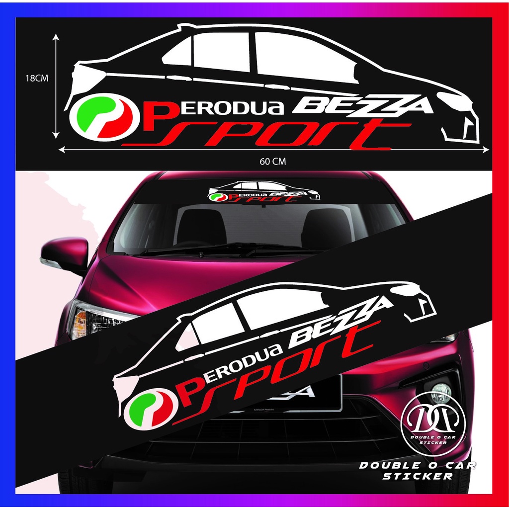Perodua Bezza 2nd windscreen sticker KI00460 | Shopee Singapore