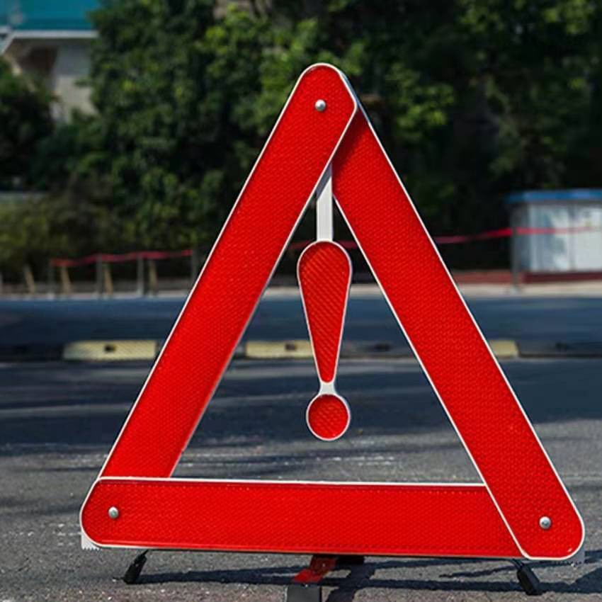 Car Early Warning Sign Road Emergency Breakdown Warning Triangle Red ...