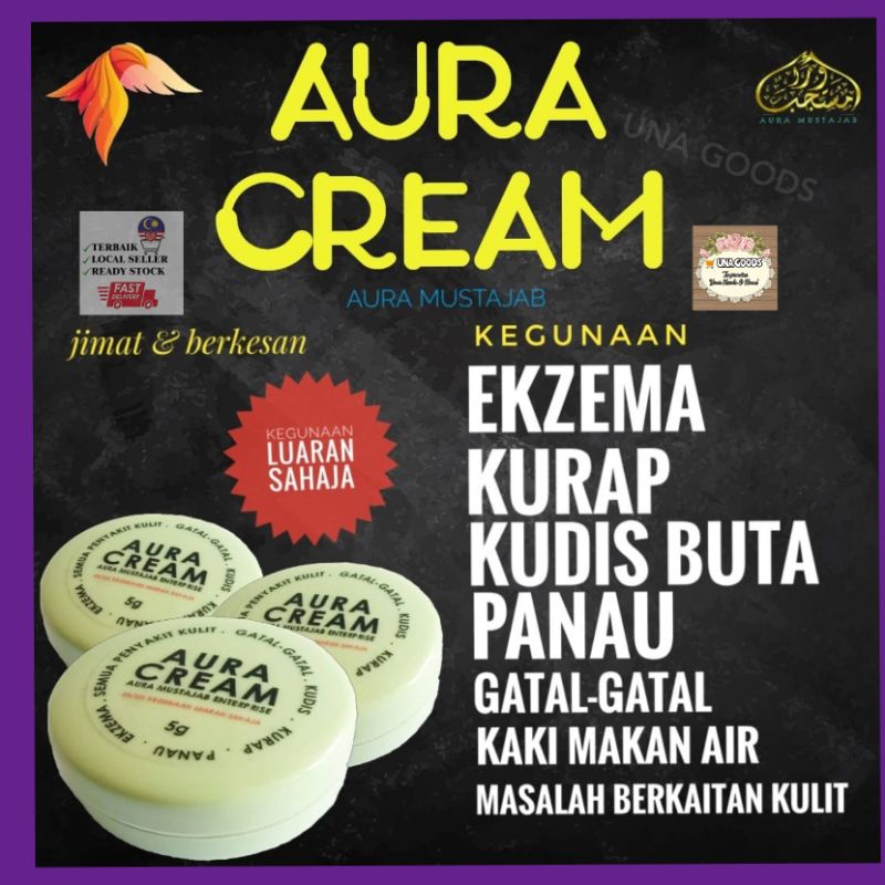 Aura Mustajab Organic Magic Cream For Sensitive Skin, Itchy2, eczema ...