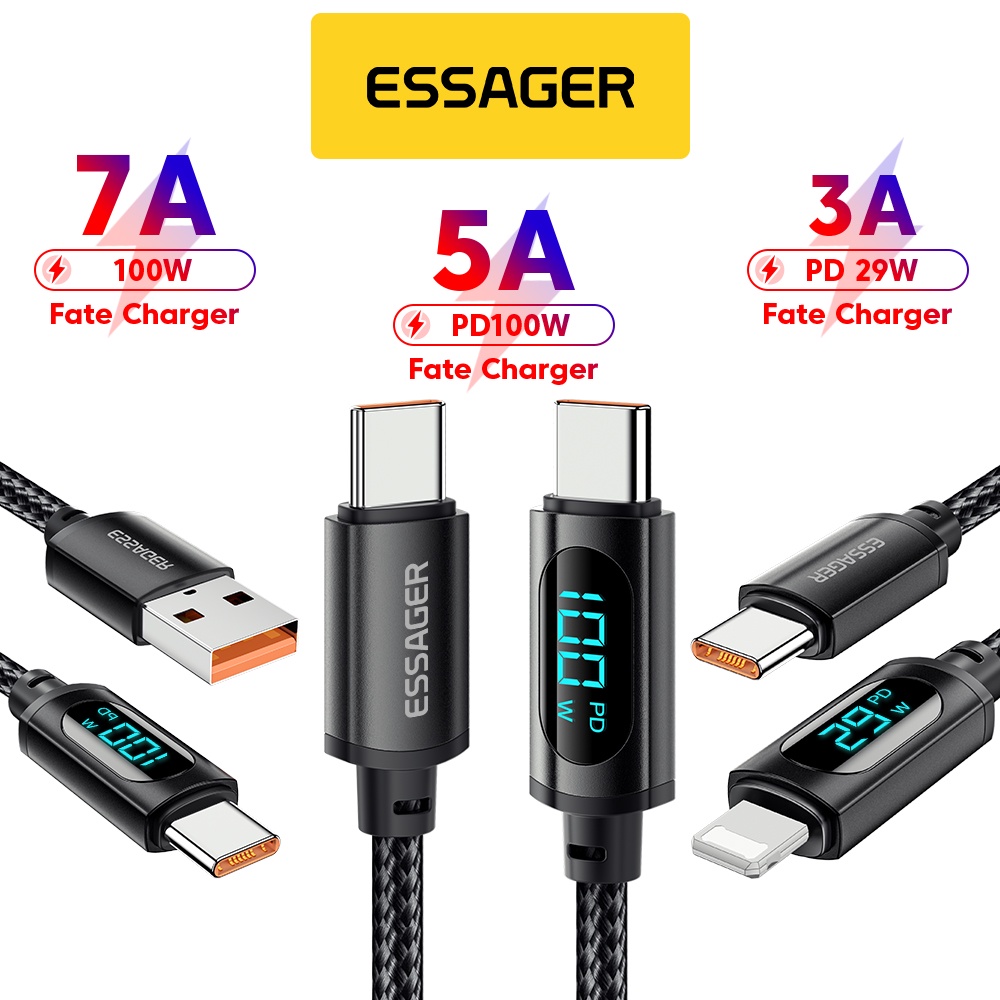 Essager 100W /30W Fast Charging Cable Type c Cable Usb C Cable Ios ...