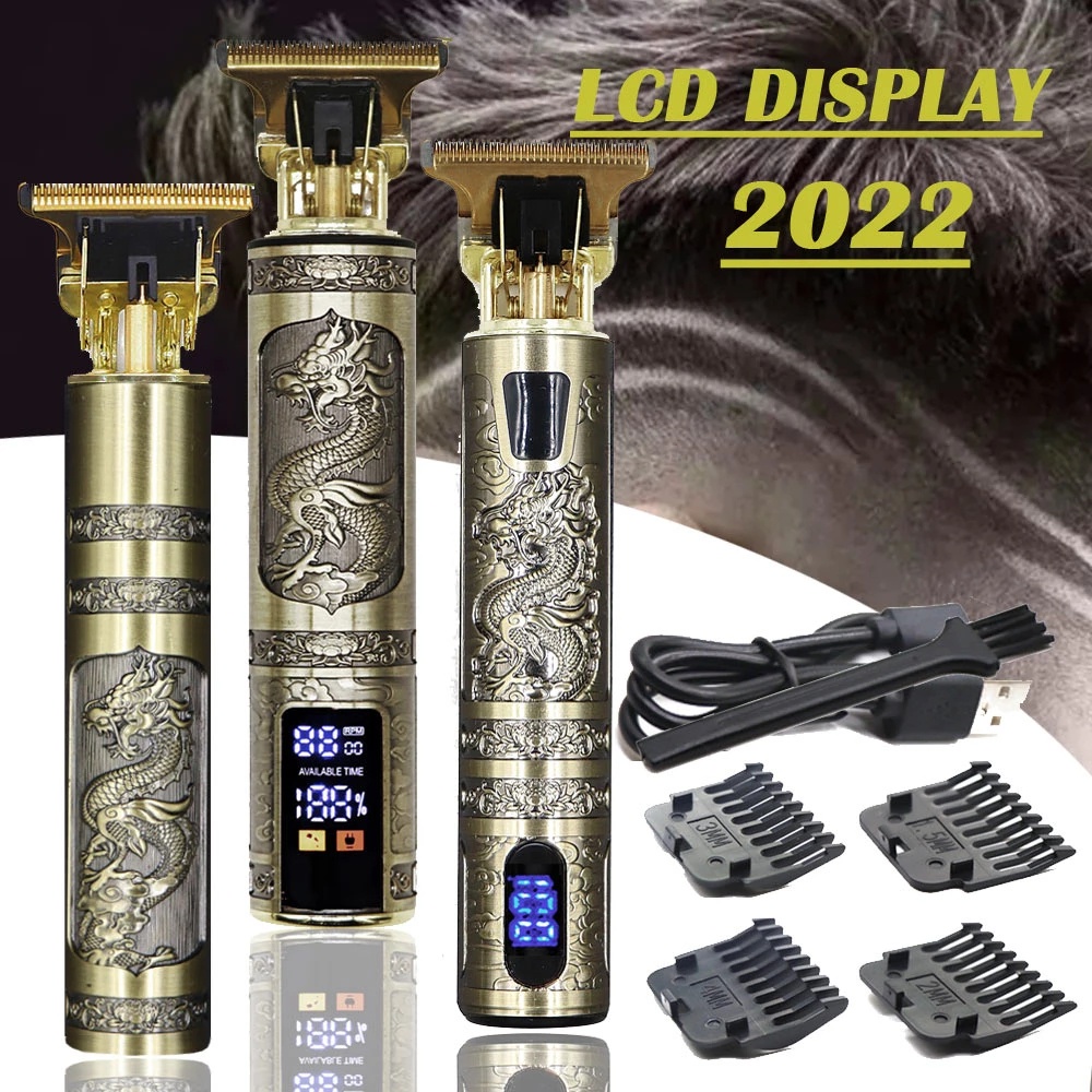 New LCD T9 Hair Clippers Professional Hair Cutting Machine Beard ...
