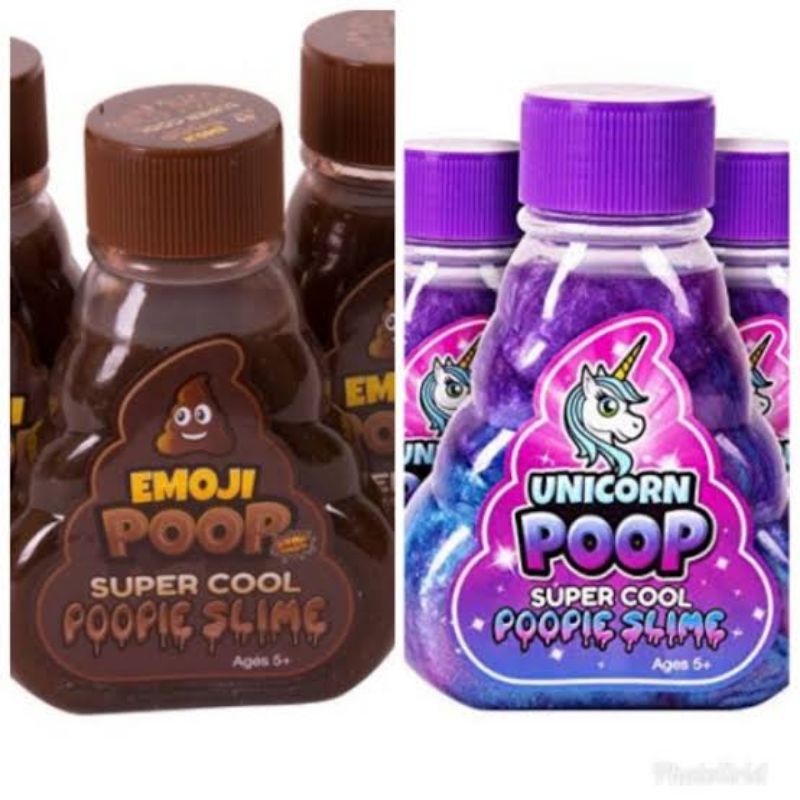 3 pieces Unicorn Poop Slime Emoji Poop Slime | Shopee Singapore