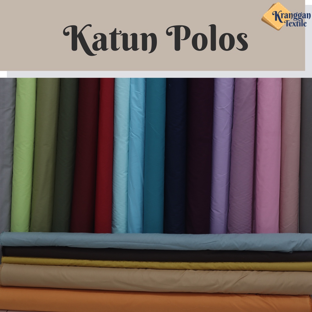 KATUN Premium Plain Cotton Fabric 150cm Width | Shopee Singapore