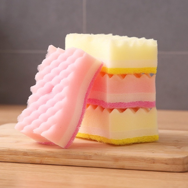 4pc/set For Kitchen Strong Decontamination Sponge Magic Wipe ...