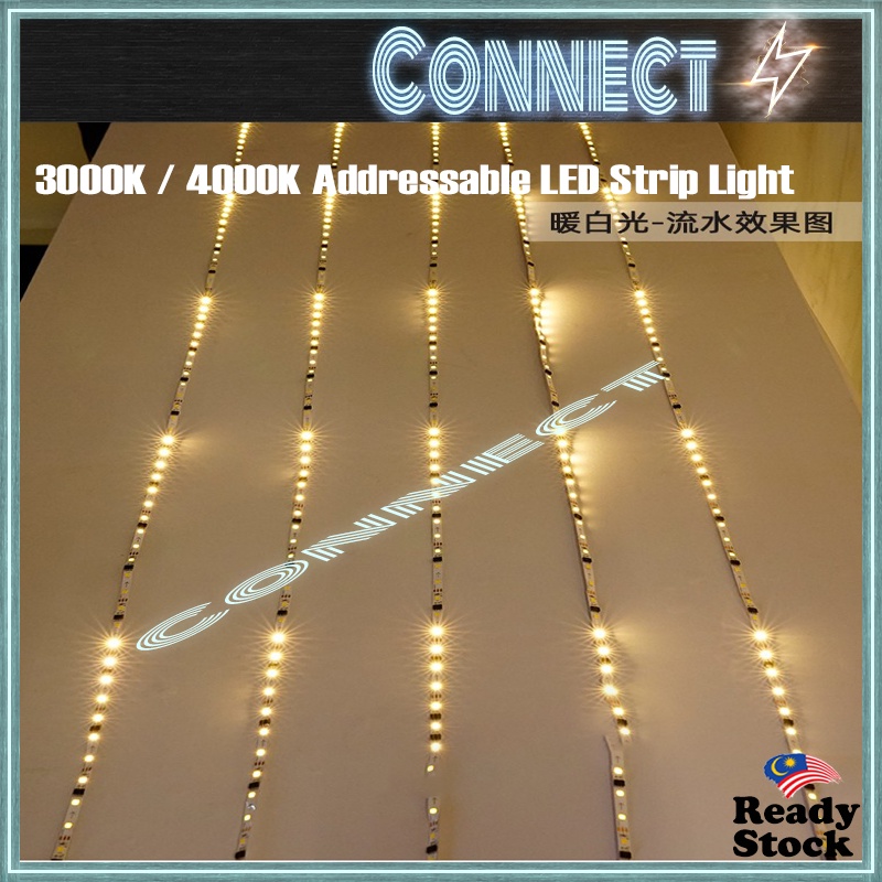 Smart Led Strip Light 3000K 4000K 12v 24v 126 Leds Per Meter ...