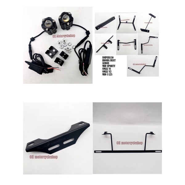 mini driving light v5 with led bracket (choose at variation) | Shopee ...