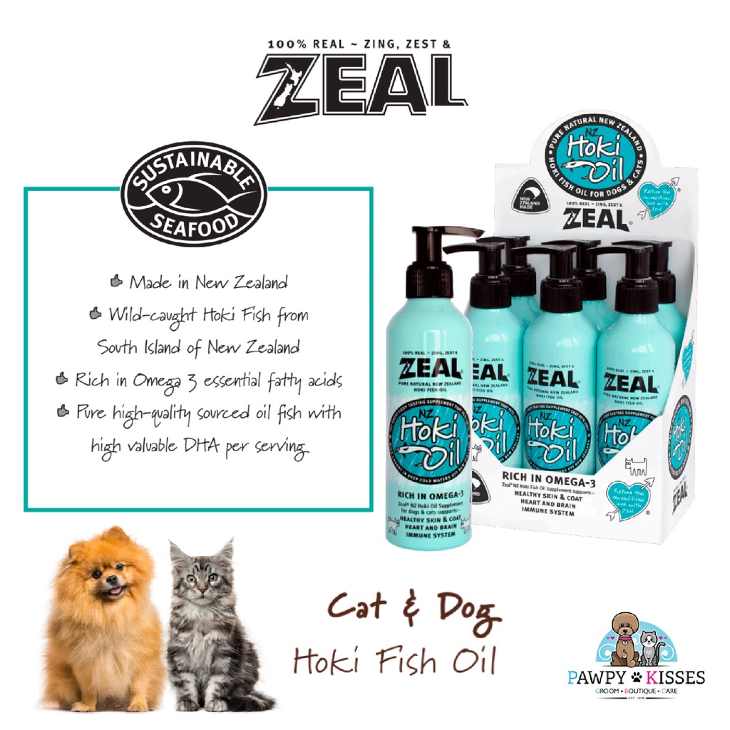 Zeal Pure Natural New Zealand Hoki Fish Oil 225ml | Pawpy Kisses ...
