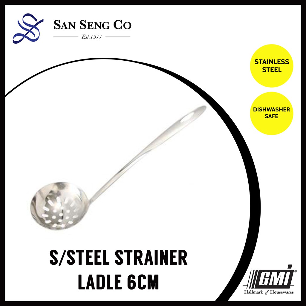 San Seng GMI 6CM Stainless Steel Strainer Ladle - Steamboat Chef ...