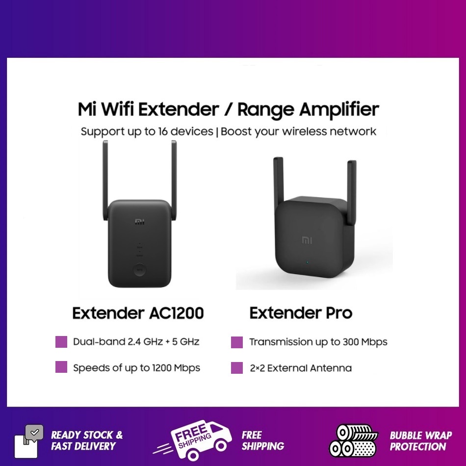 Xiaomi Mi WiFi Extender Pro / Extender AC1200 [Wi-Fi Range Amplifier ...