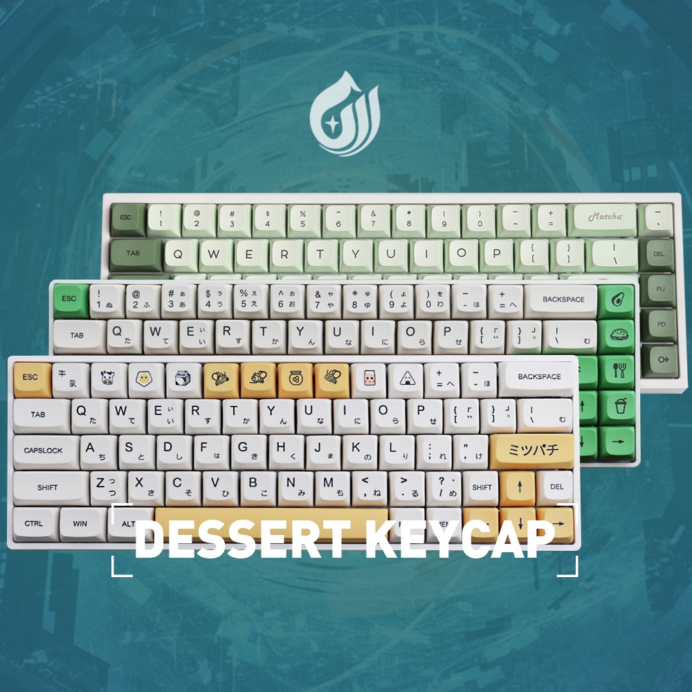 137 Keys Honey Milk Keycaps Avocado Mocha Keycap XDA Profile Cherry ...