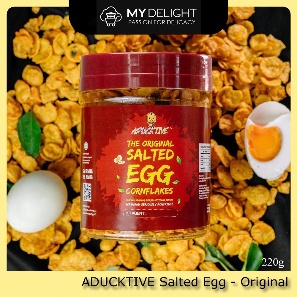 (Authentic)[Fresh Stock] ADUCKTIVE Salted Egg Original Spicy Snack ...