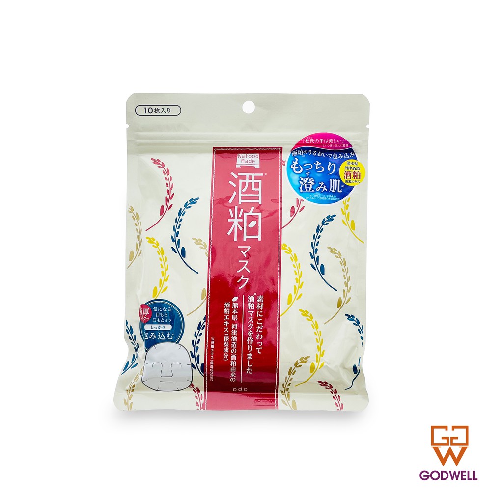 PDC - Wafood Made Japan Sake Lees Mask 10 sheets / Sake Pack 170g ...