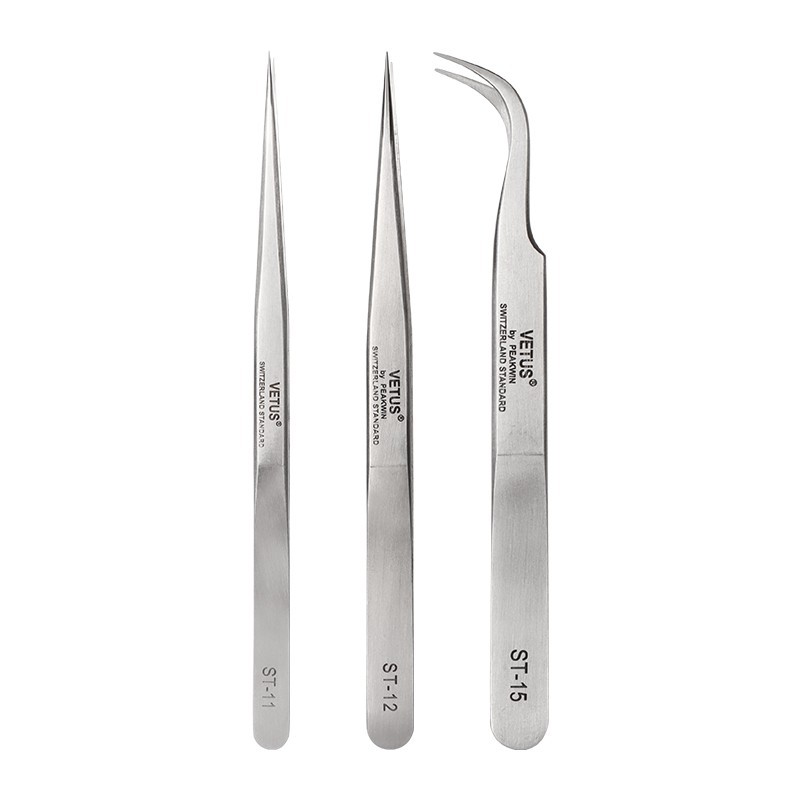 Tweezers Stainless Steel Tweezers Straight & Curved Tweezers | Shopee ...