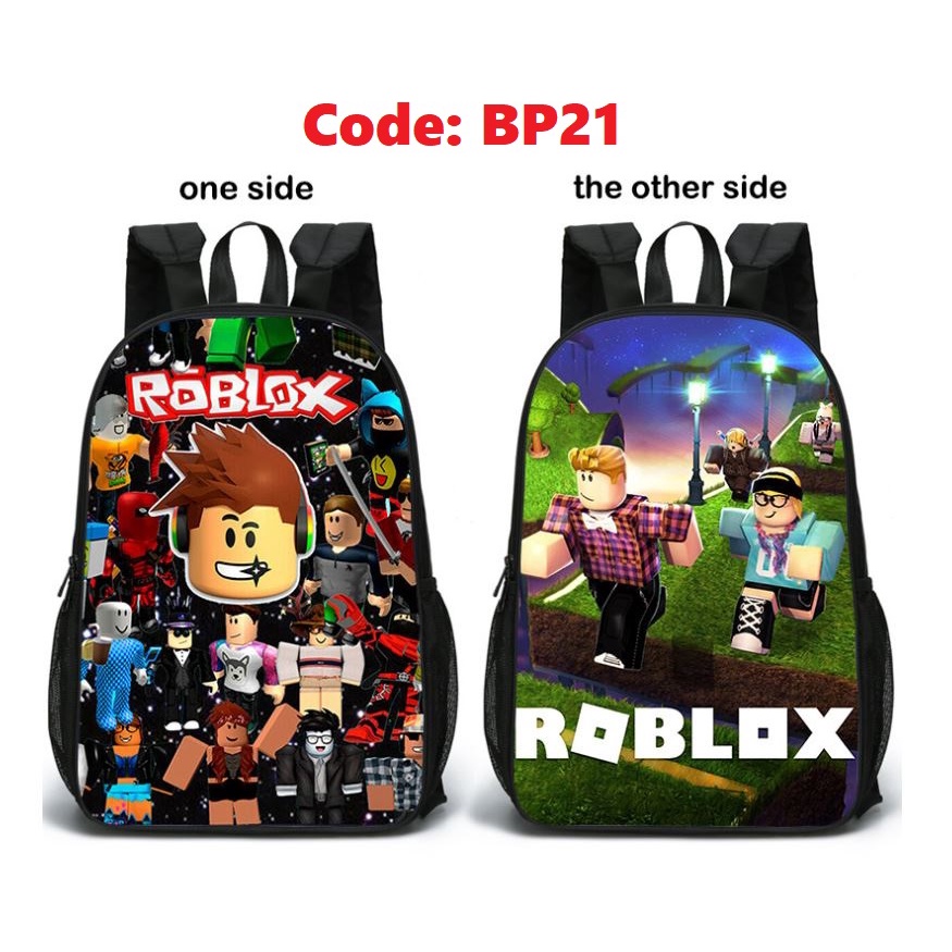 Roblox backpack★Student Backpack★Double-sided backpack★Primary School ...
