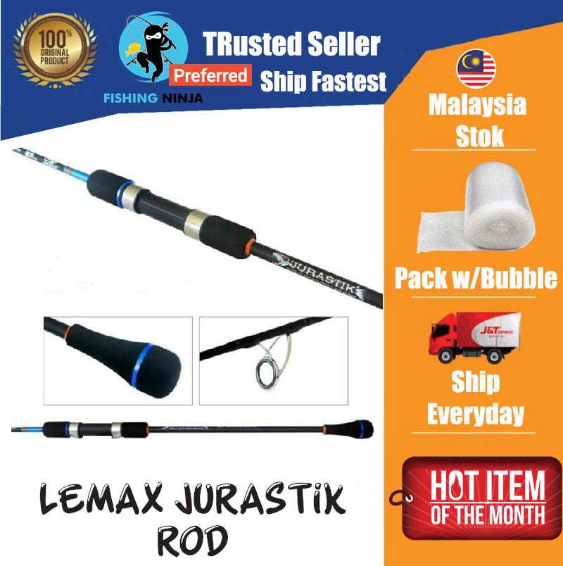 NINJA - LEMAX JURASTIK FISHING ROD / SPINNING ROD / JORAN TAHAN LASAK ...