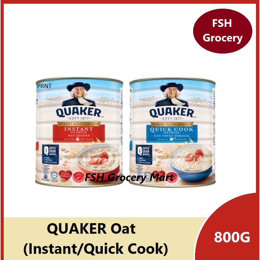 Quaker Oat 800G (Instant / Quick Cook) | Shopee Singapore