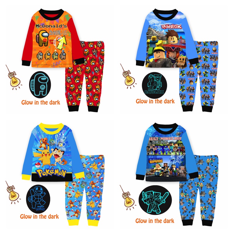 [SG SELLER] Cuddle Me kids Glow in the Dark Pyjamas sleepwear children ...