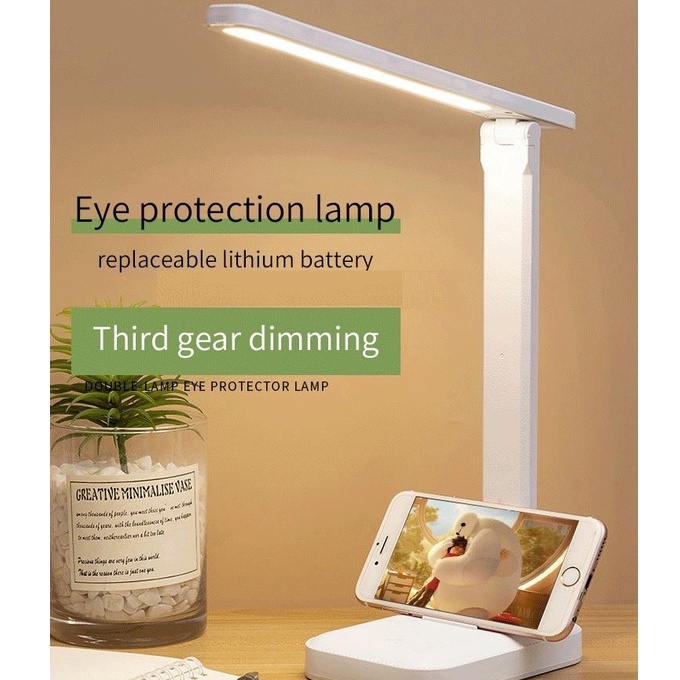 Led Desk Lamp Steeples Dimmable Touch Foldable Table Lamp Bedside ...