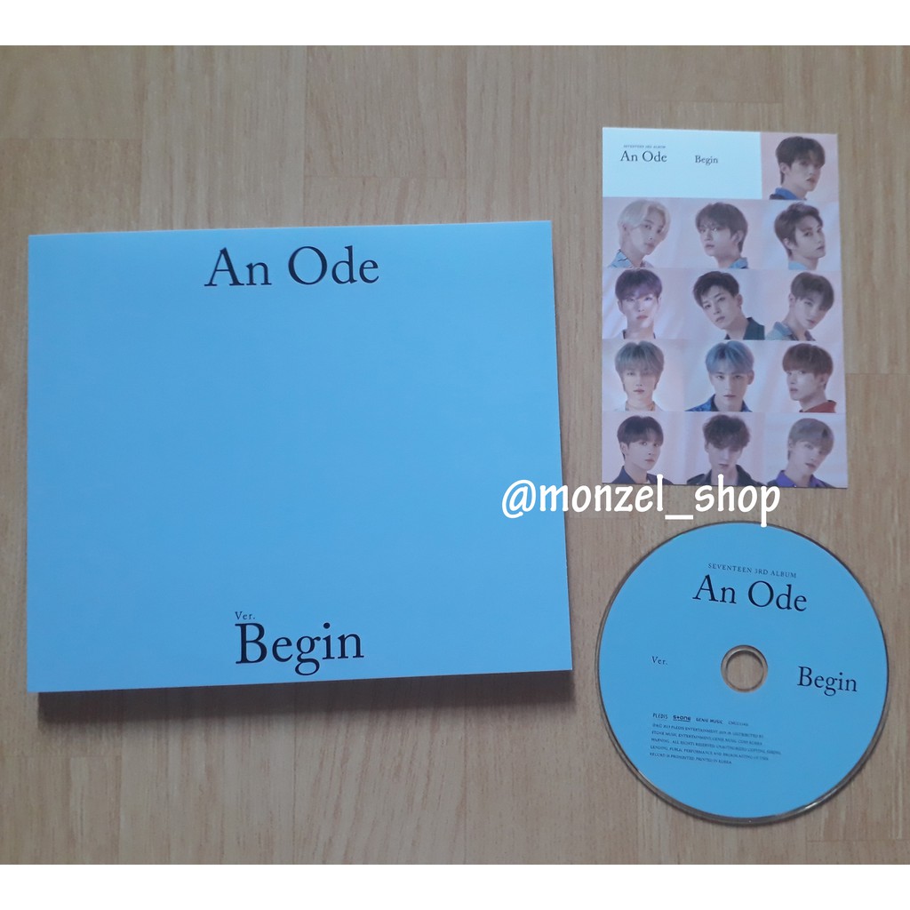 Seventeen SVT - An Ode BEGIN Album Only Version + poster (include tube ...