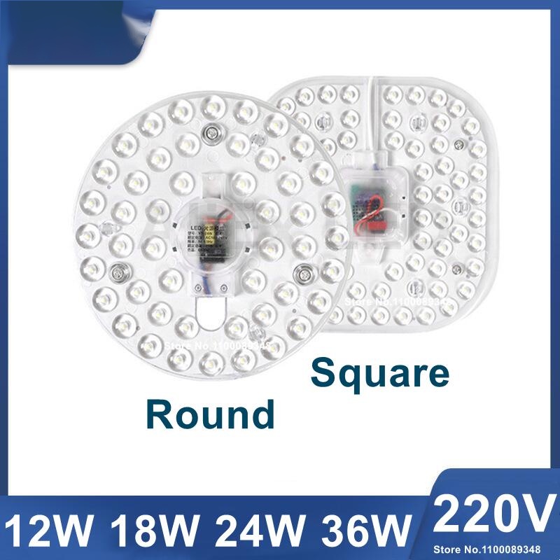 12W 18W 24W 36W LED Ring PANEL Circle Light AC220V-240V LED square ...