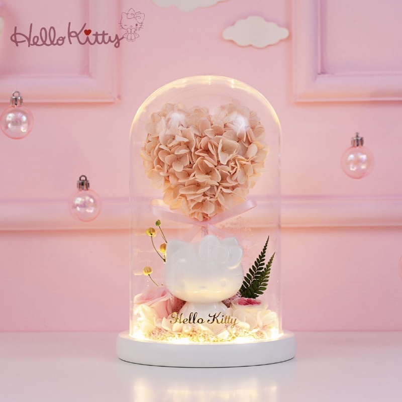[Ready Stock] Hello Kitty Preserved Flower Dome Preserved Rose ...