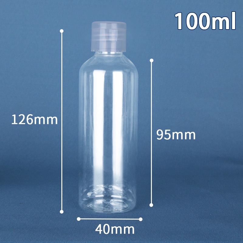 1pc 10/20/30/50/60/100ml Plastic Flip Cap Bottles Empty Vail for Travel ...