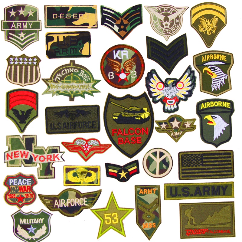 Camouflage Army Armband Epaulets Collar Badges Special Forces Military ...