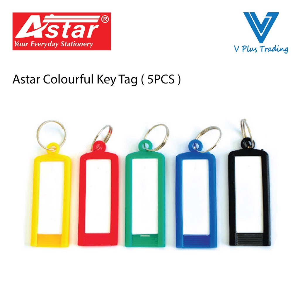 Astar Colourful Key Tag B-14 ( 5PCS ) | Shopee Singapore