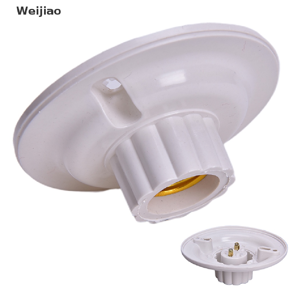 Weijiao E27 LED Light Bulb Holder Round Socket E27 Base Hanging Lamp ...