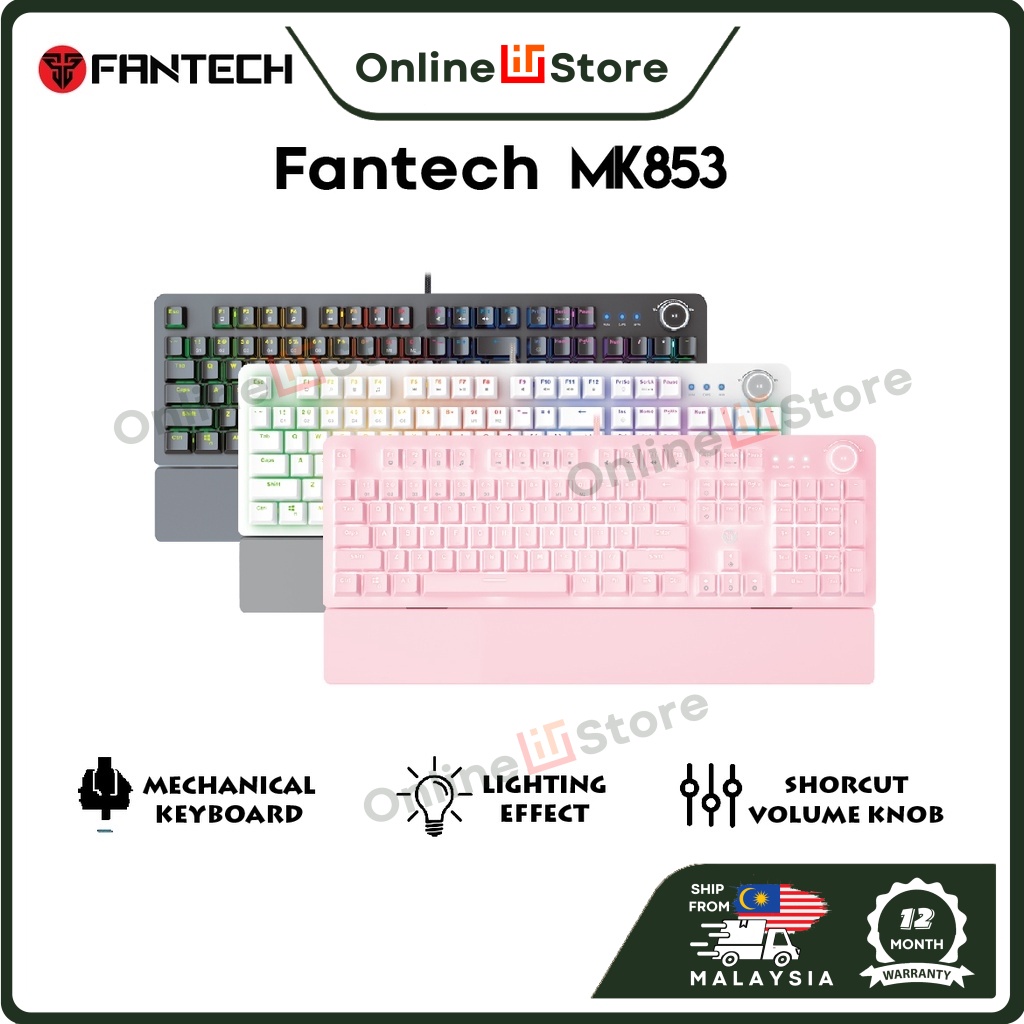 Fantech MK853 MaxPower RGB Mechanical Switch Gaming Keyboard / MK886 ...