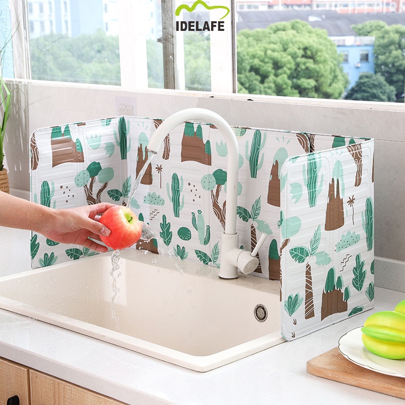 Idelafe Anti Splatter Guard,Splatter Wall Oil Baffle Aluminum Foil ...