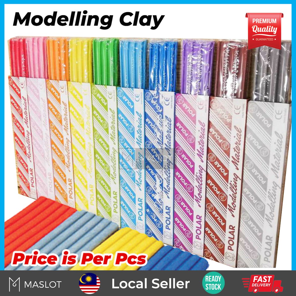 Polar/Nikki Modelling Clay/Plasticine (Non Toxic) | Shopee Singapore