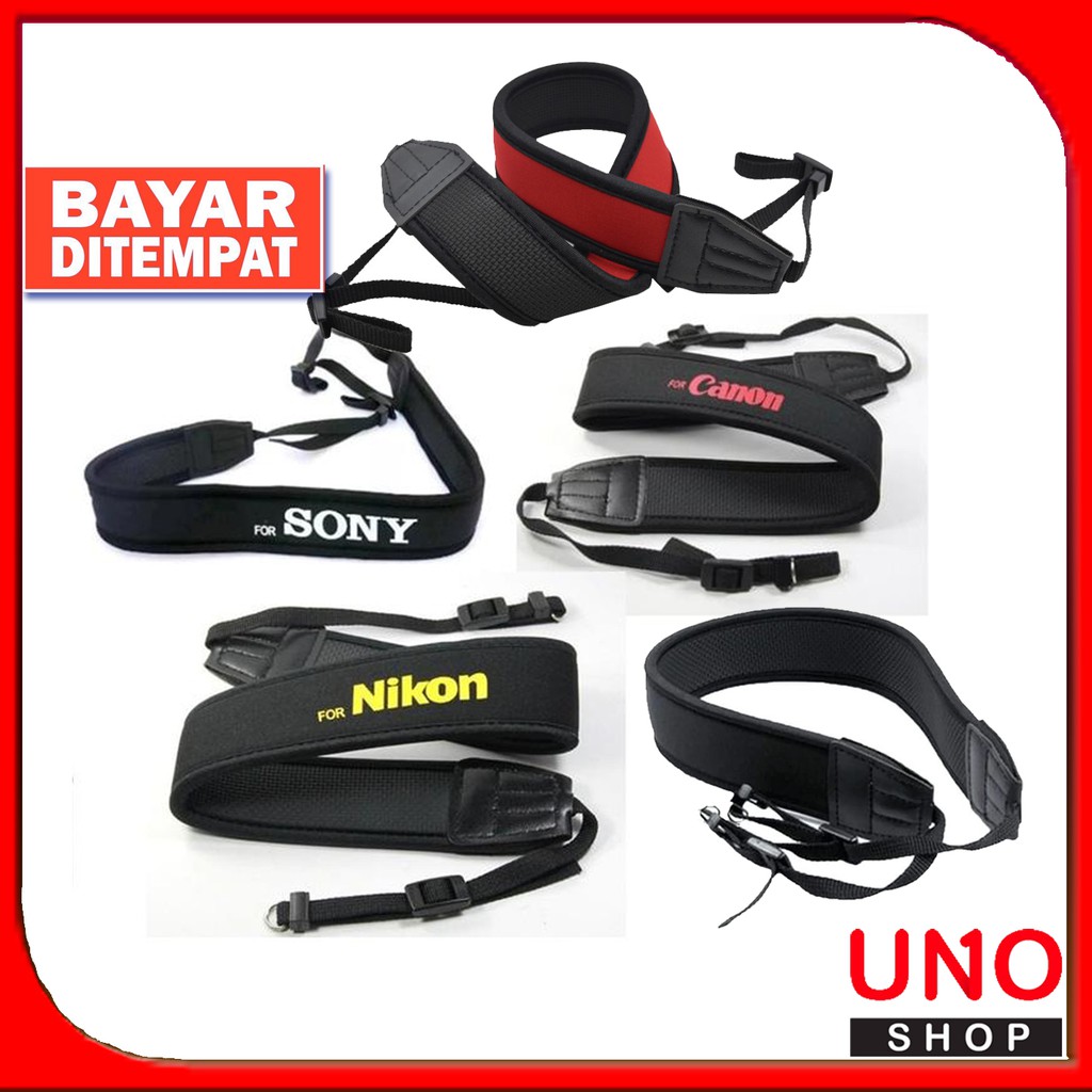 Neoprene Neck Strap Camera/DSLR Mirrorless Camera Strap Canon Nikon ...