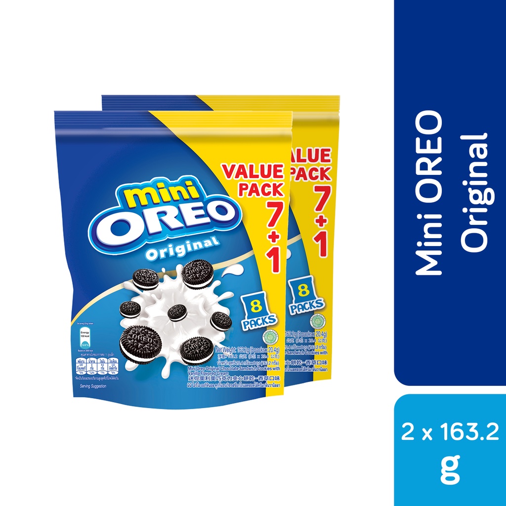[Bundle of 2] Mini Oreo Biscuits Sharepack 20.4g - Creamy Milk ...