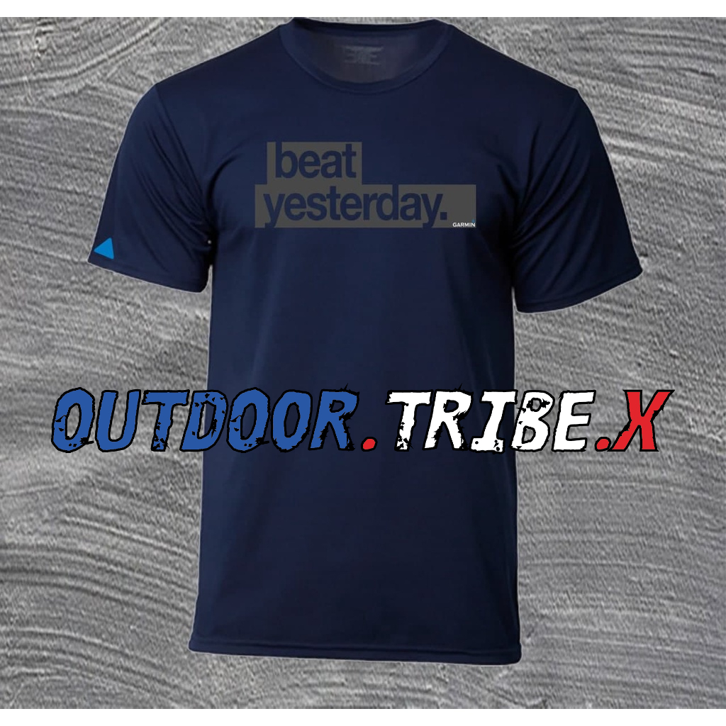 GARMIN Beat Yesterday Hiking and Trail Running Drifit Shirt | Shopee ...