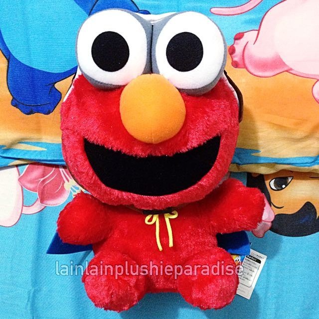 30CM Cute Japan Furyu Sesame Street Superhero Super Hero Elmo With Big ...