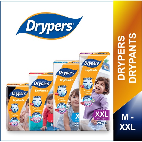 Drypers Drypantz Pants - M/L/XL/XXL | Shopee Singapore