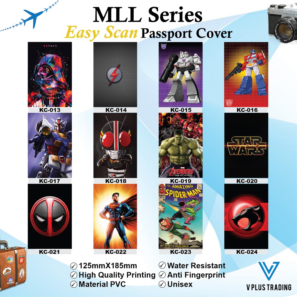 Passport Cover MLL Series ( KC-013 to KC-024 ) | Shopee Singapore