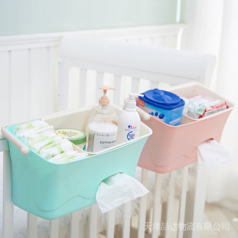 Baby Crib Storage Box Hanging Bag Diaper-Changing Table Baby Baby ...