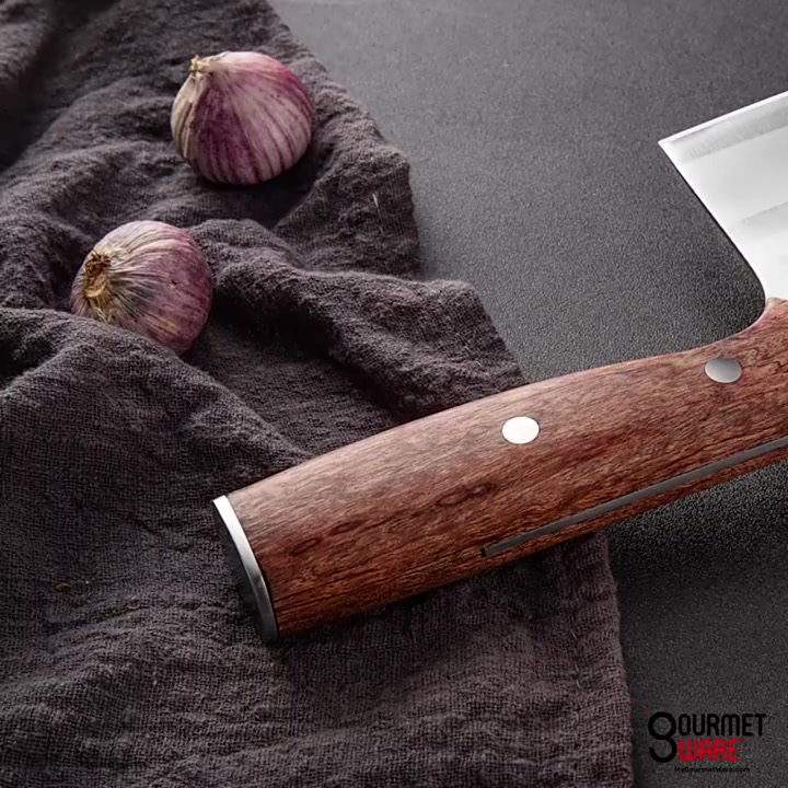 [SG Stock] ASAKH Japan Stainless Steel Cleaver Chopper with Non-stick ...