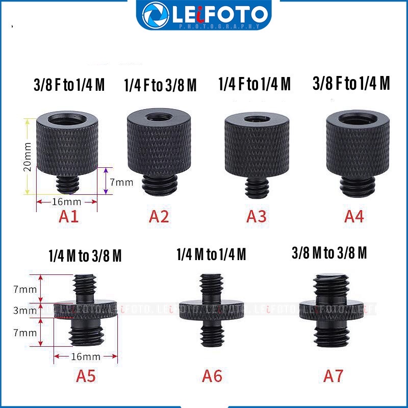 Camera screw adapter,Photography Screw adapter,1/4 Screw,3/8 Screw ...