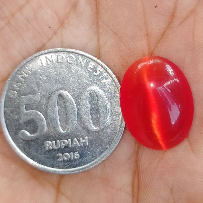 MATA MERAH Cat eye stone red cat's eye not agate Wulung cat eye black ...