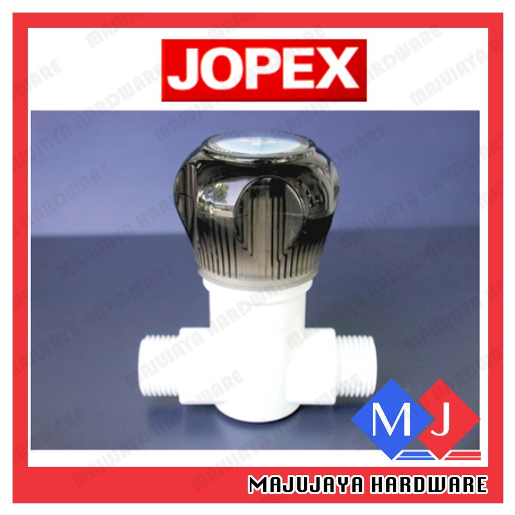 JOPEX Stopcock Round Headed Plastic PVC Male Thread 15 mm Water Tap ...